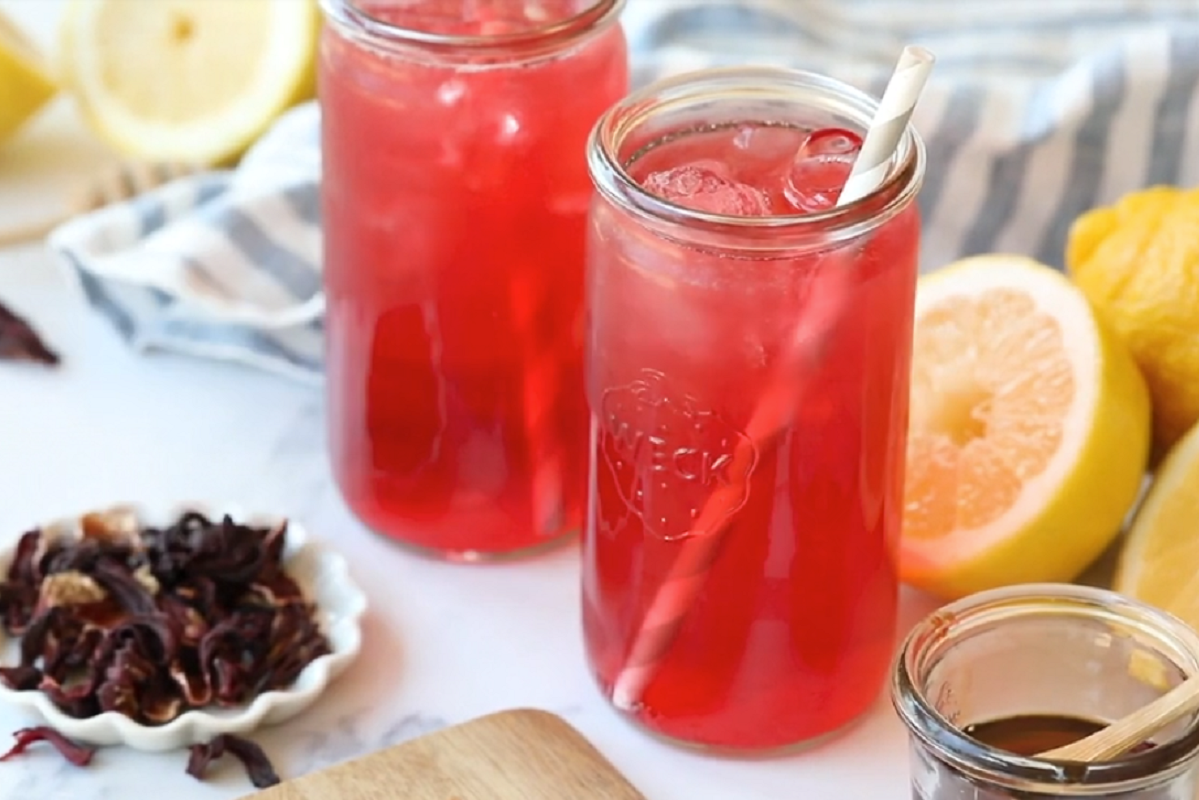 Hibiscus lemonade